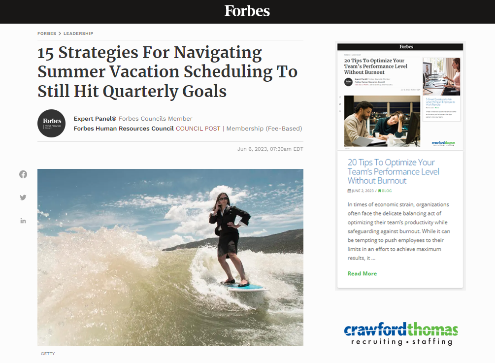 15 Strategies For Navigating Summer Vacation Scheduling To Still Hit ...